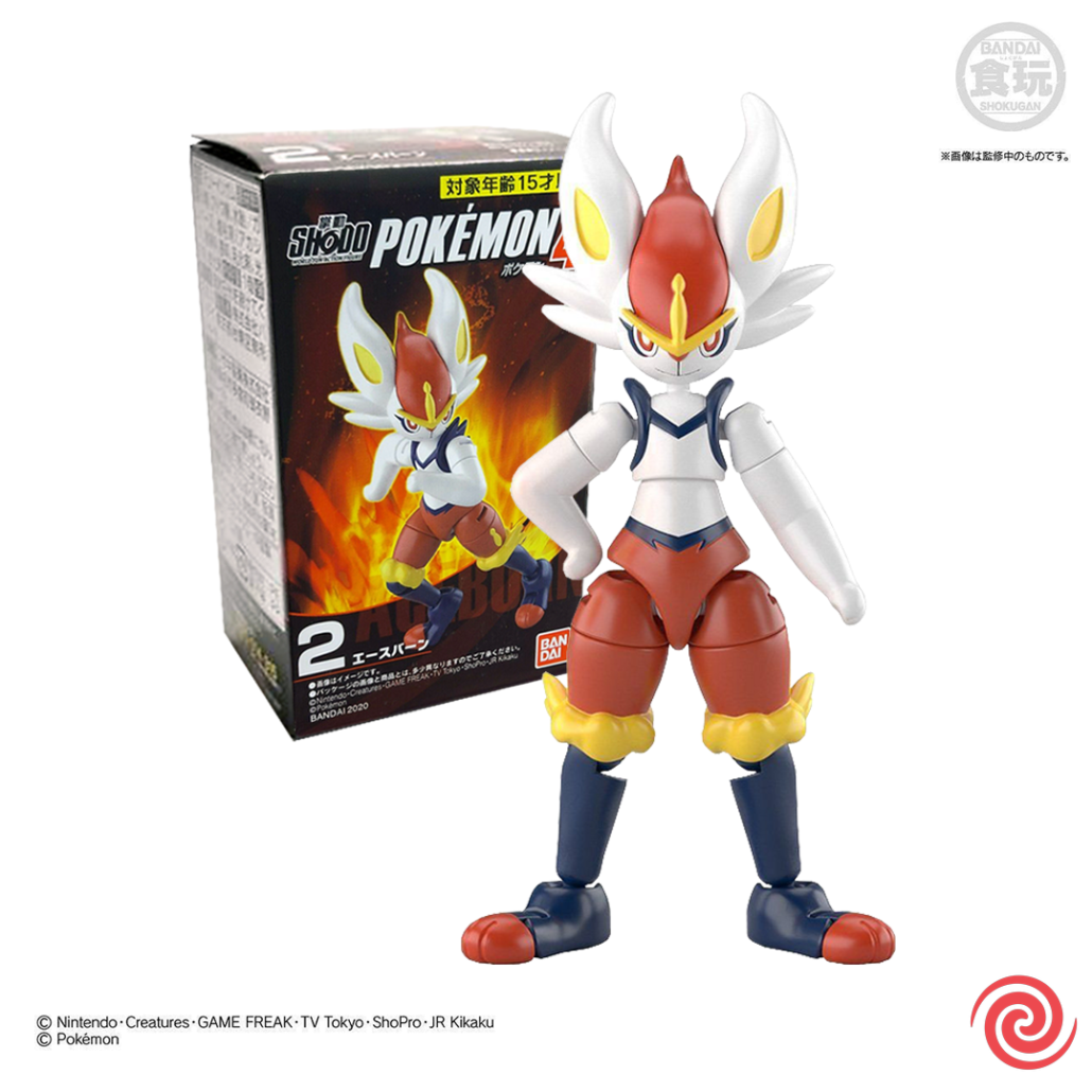 Figura Bandai Shodo Pokemon Vol 4 Cinderace con Efecto