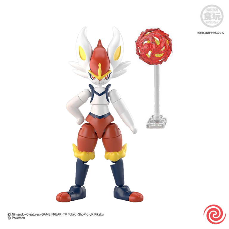 Figura Bandai Shodo Pokemon Vol 4 Cinderace con Efecto