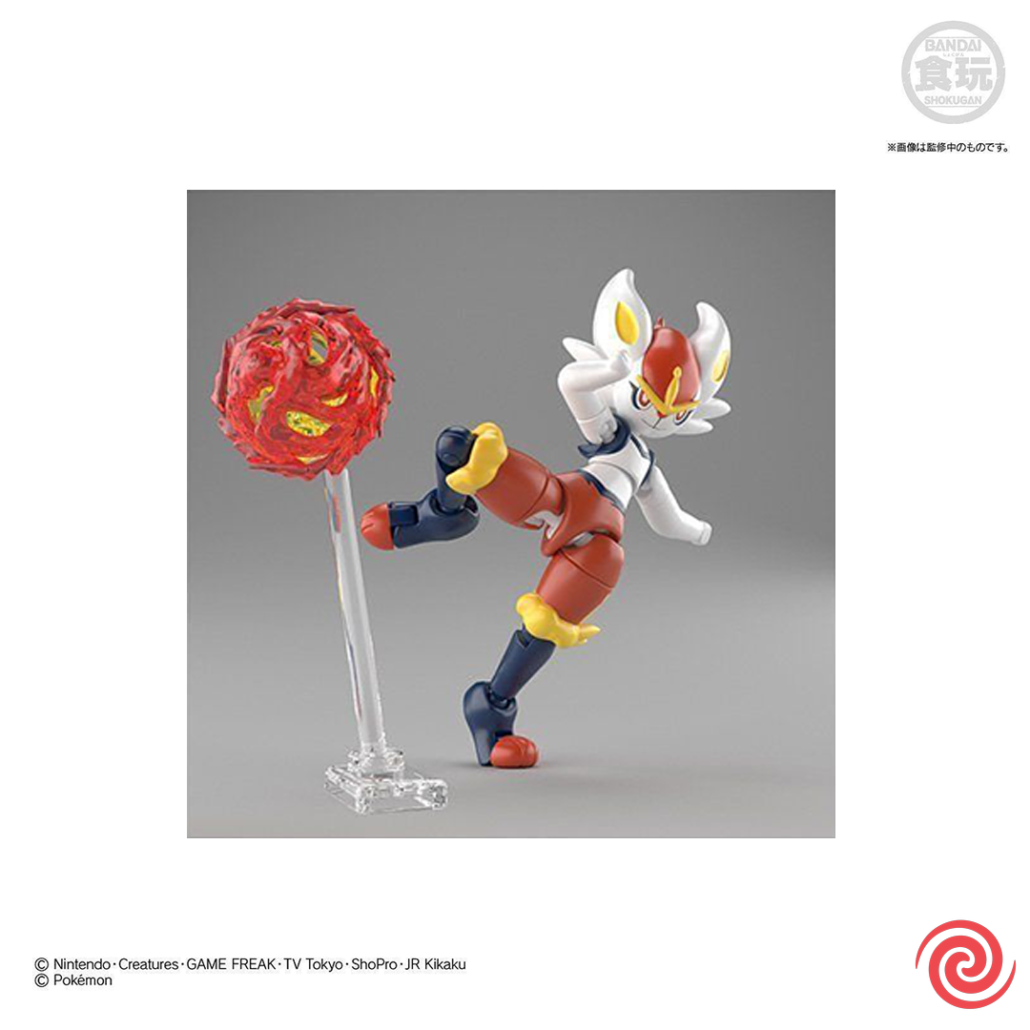 Figura Bandai Shodo Pokemon Vol 4 Cinderace con Efecto