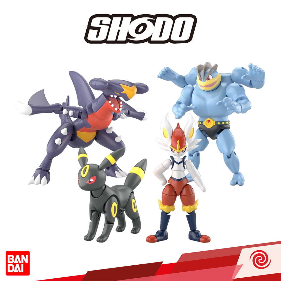 Figura Bandai Shodo Pokemon Vol 4 Machamp con Efecto